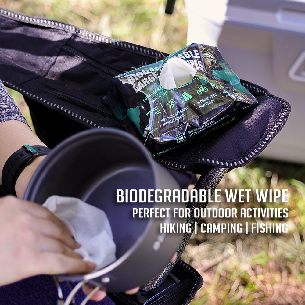 BIODEGRADABLE LARGE WET WIPE - 3 PACK