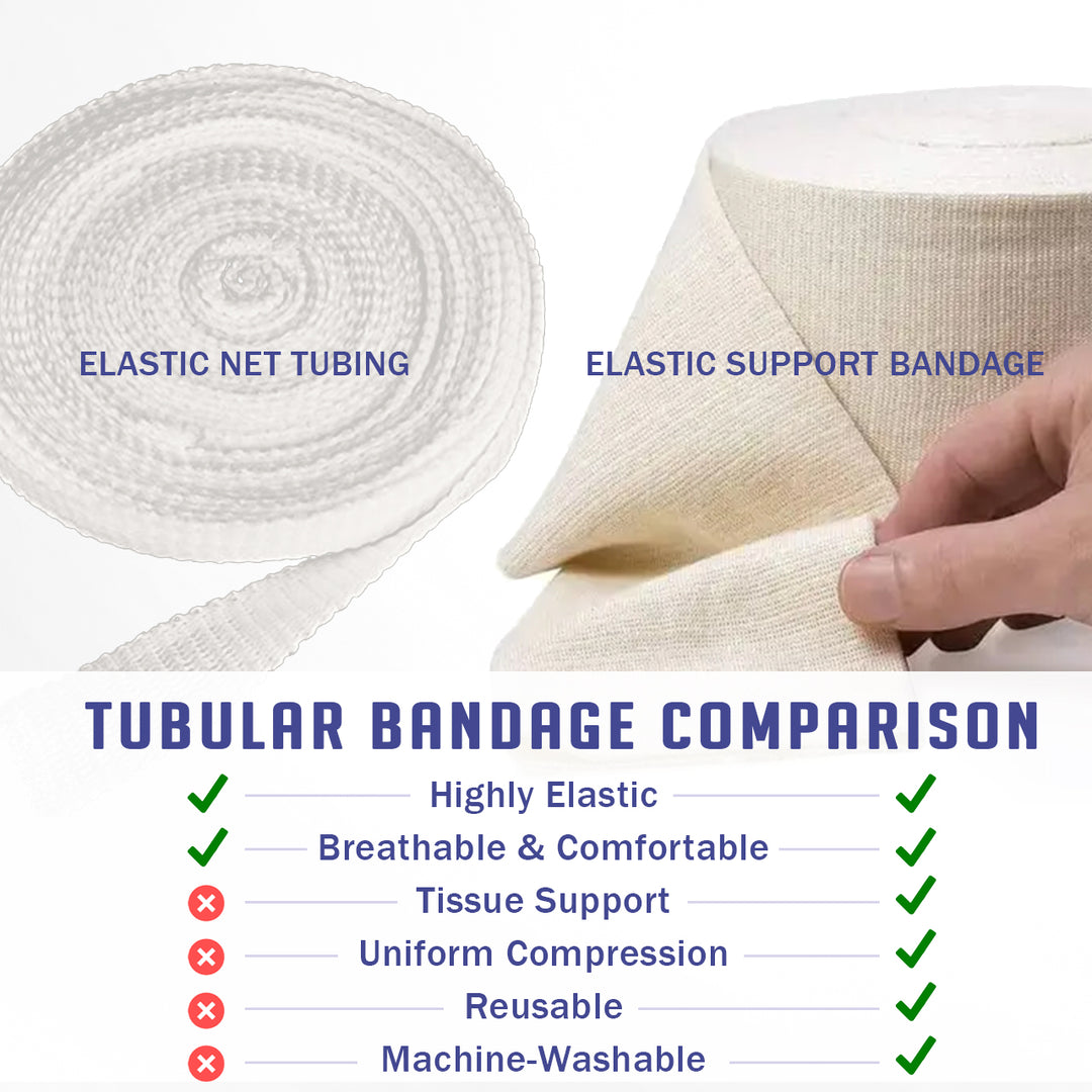 ELASTICATED TUBULAR DRESSING